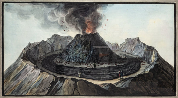Crater of Mount Vesuvius posters & prints by Pietro Fabris