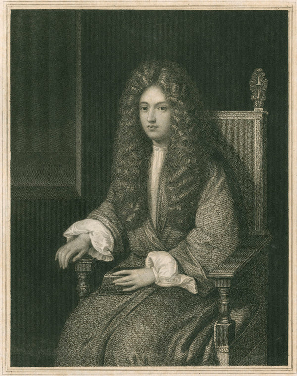 Portrait of Robert Boyle (1627-1691) posters & prints by William Holl I