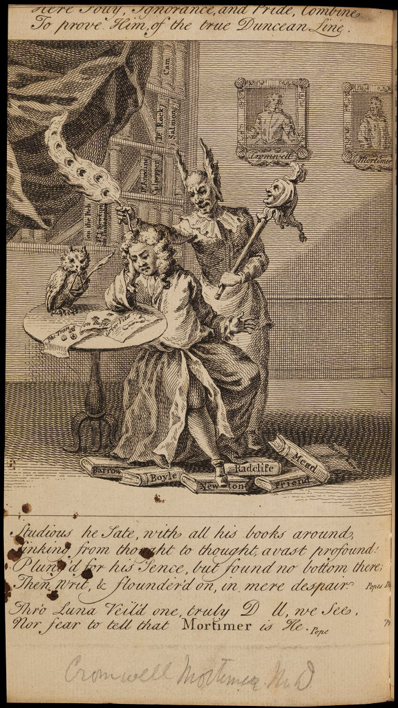 Caricature of Cromwell Mortimer posters & prints by Rigou