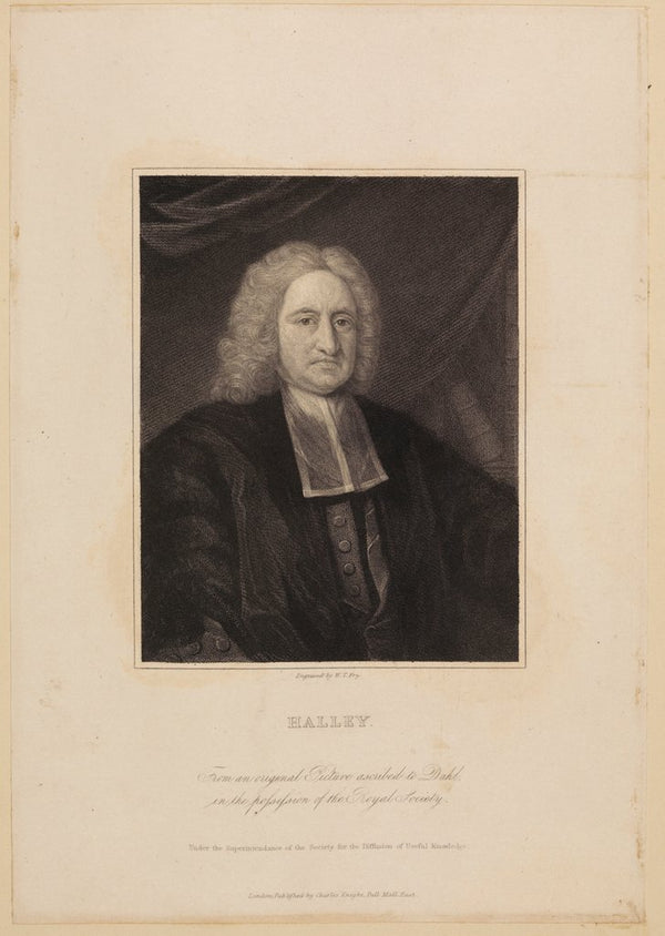 Portrait of Edmond Halley posters & prints by William Thomas Fry