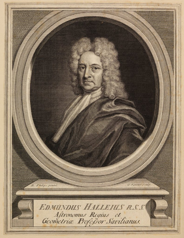 Portrait of Edmond Halley posters & prints by George Vertue